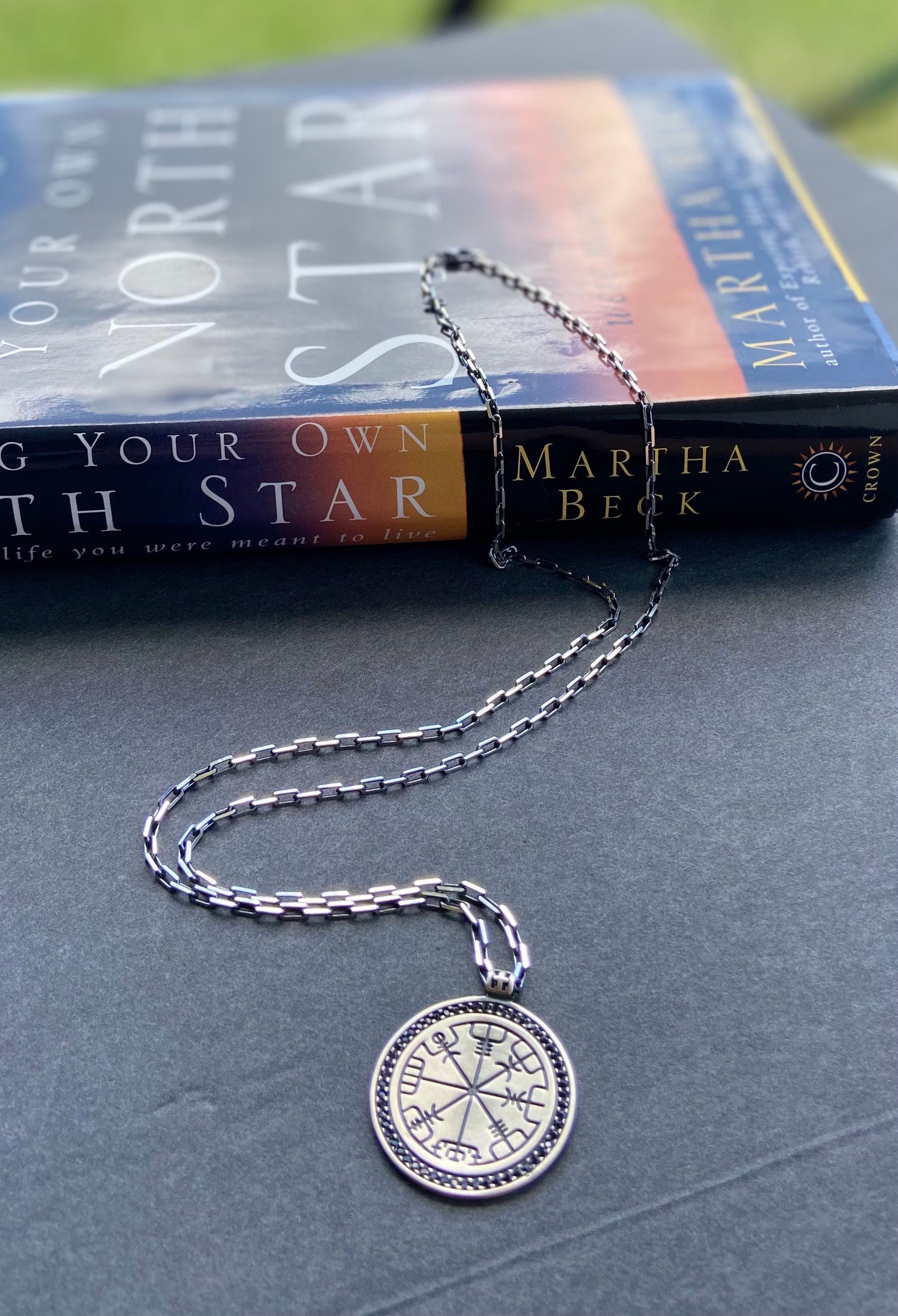 Sterling Silver Viking Compass Necklaces Wayfinder Compass - Etsy