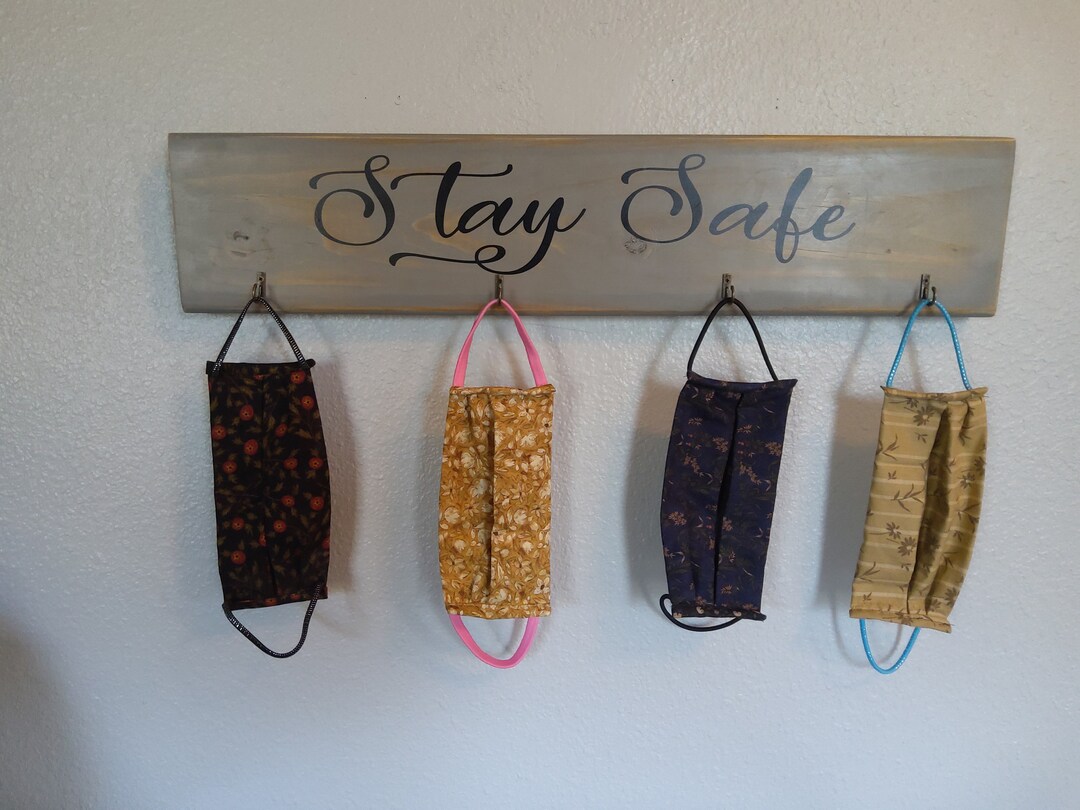Face Mask Holder, Key Hanger, Front Door Organizer, Horizontal Wall ...