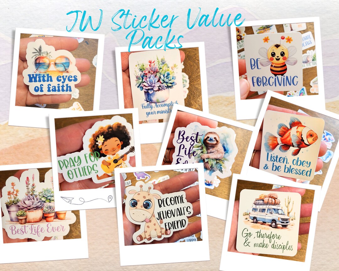 JW Kids Stickers Value Pack: Family Worship Pioneer School & Convention ...