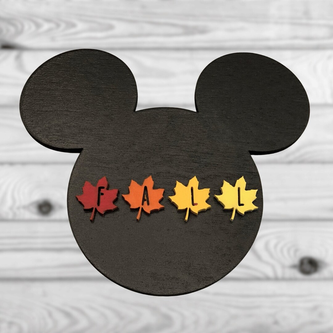 Fall Leaves Mouse Head - SVG Ai Dxf File for Laser Cutters, Glowforge ...