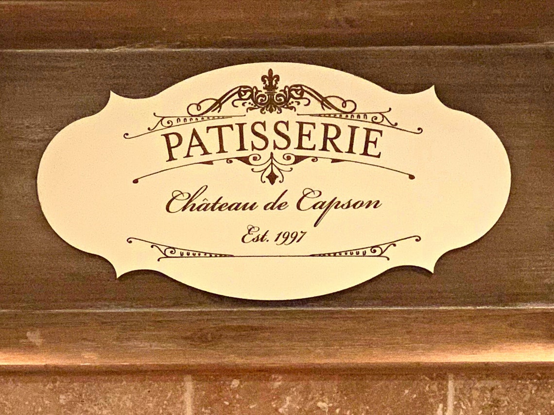 Patisserie Sign SVG | Personalized Patisserie Sign | Ai Dxf | Laser Cut ...
