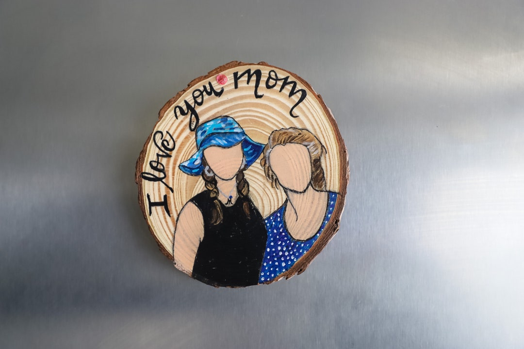 Custom Portrait Magnet, Custom Family Magnets, Family Portrait Magnet ...