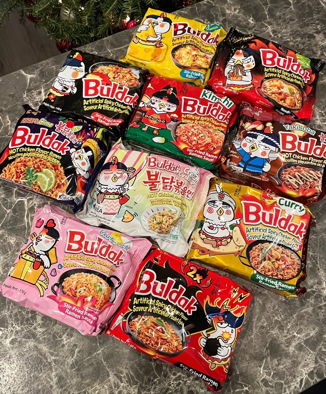 Samyang 10-pack Variety Spicy Ramen Noodles spicy Challenge, Buldak ...