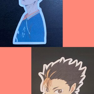 Haikyuu Tanaka/nishinoya Stickers - Etsy
