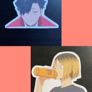 Haikyuu Kenma/kuroo Stickers - Etsy