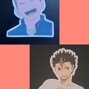 Haikyuu Tanaka/nishinoya Stickers - Etsy