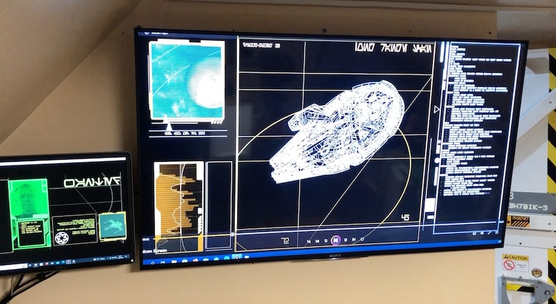 Sci Fi Display HUD - Star Wars Inspired Digital Animated Display HD 16: ...
