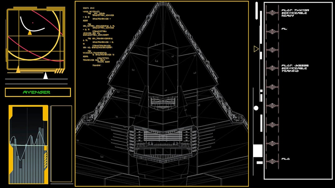 Star Wars Inspired Star Destroyer HUD - Sci-fi Animated Display ...