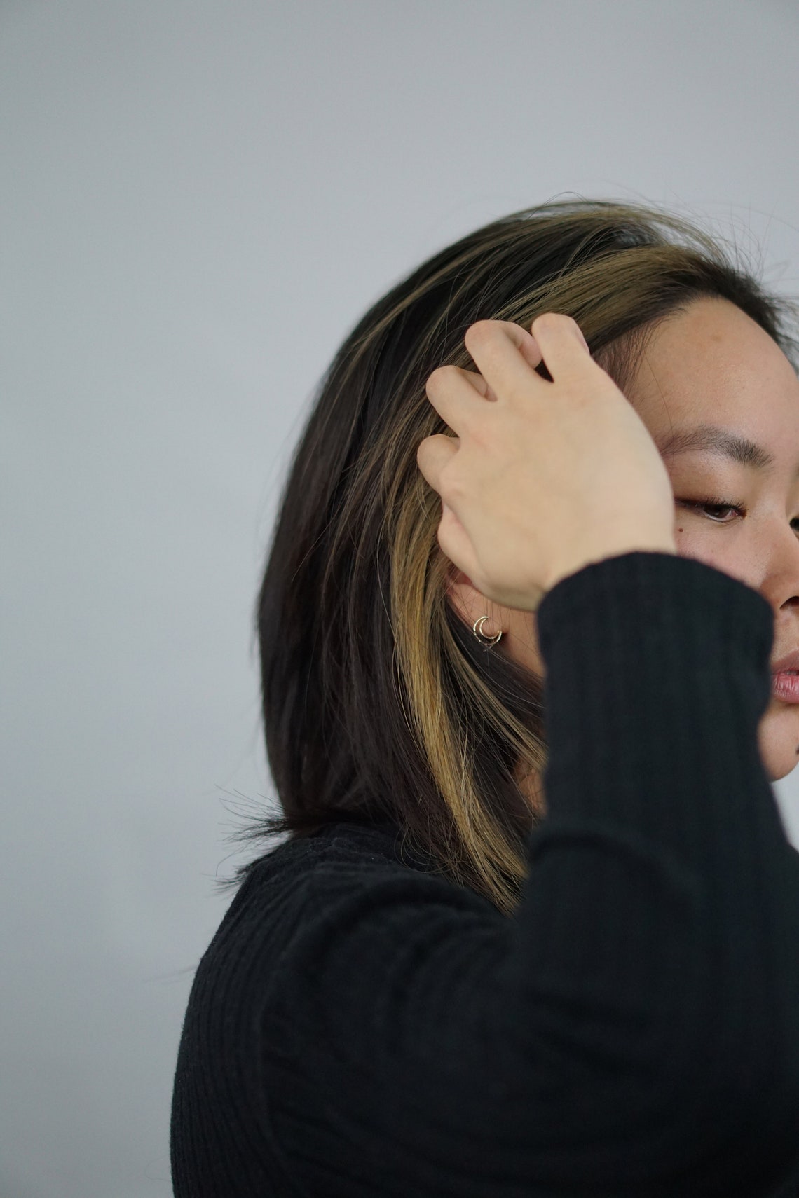 Small Moon Ear Jackets 14k Gold Moon Earrings Crescent Moon - Etsy