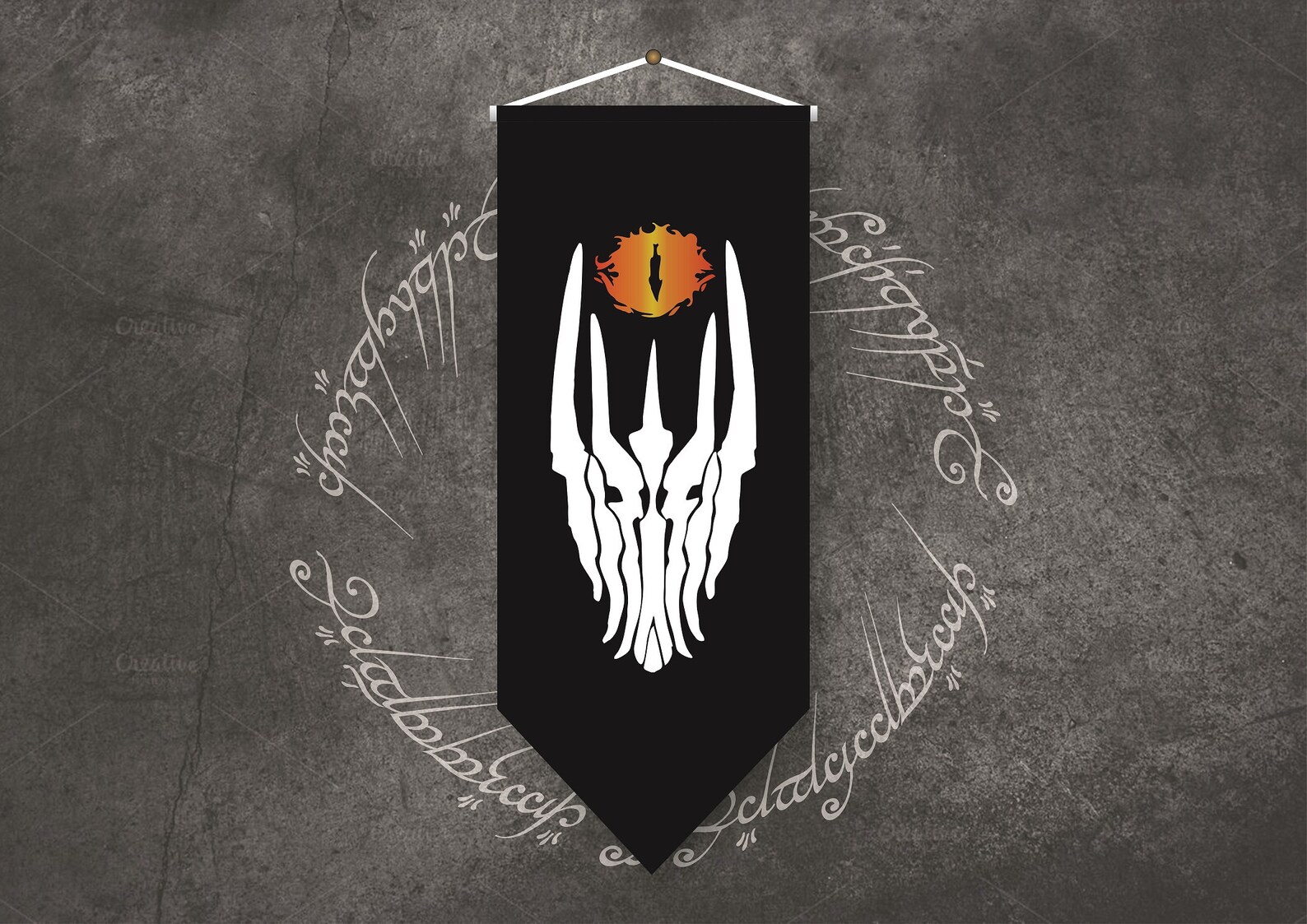 Sauron the Lord of the Rings Banner Flag Swallow Hiqh | Etsy