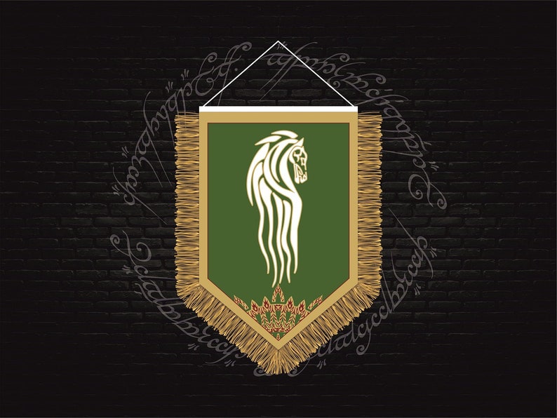 Rohan The Lord of The Rings / Pennant Flag / Banner Flag | Etsy