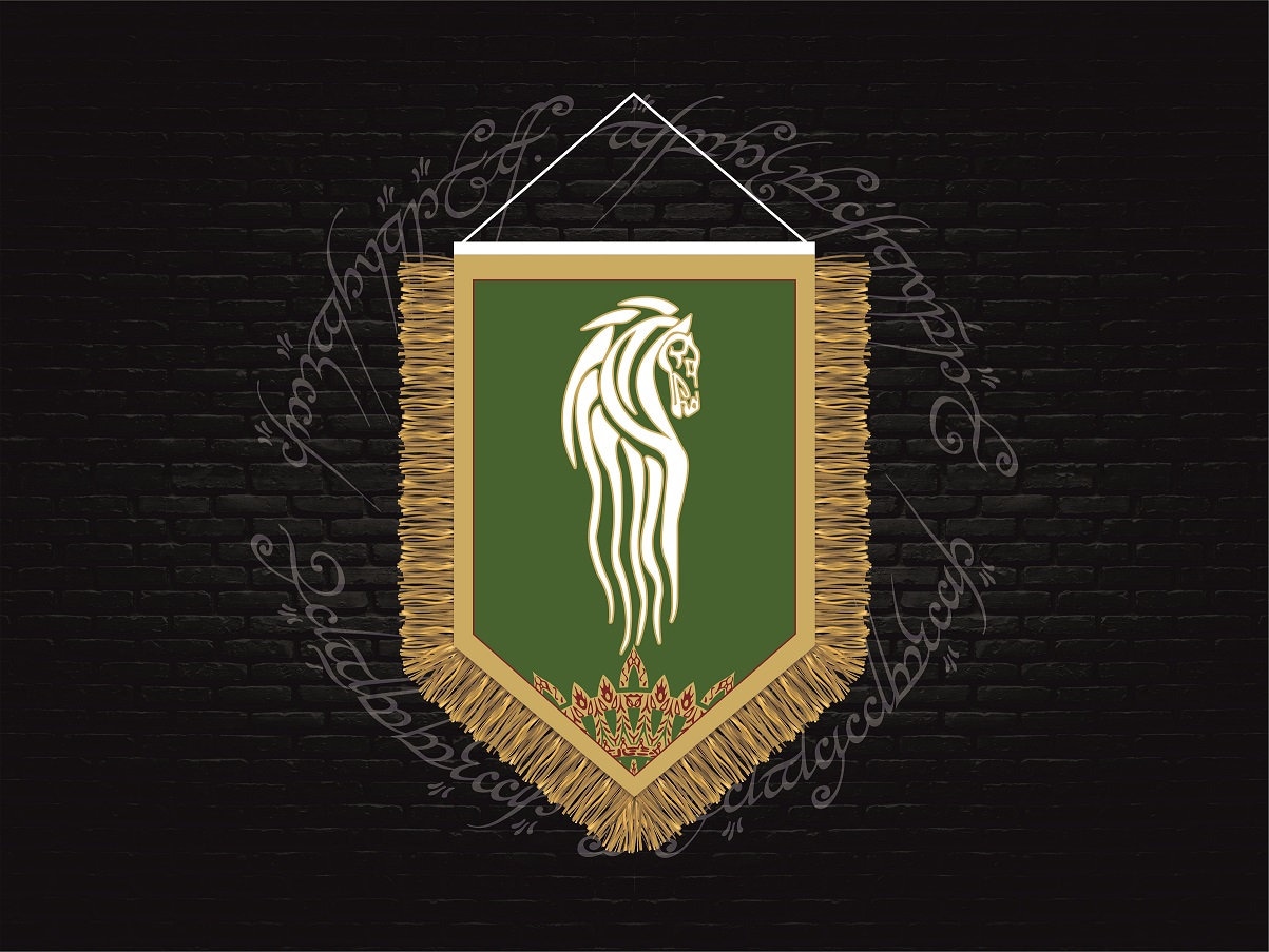 KINGDOM OF Rohan Cavalry 3x5 Flags and Banner Party Supplies Paper ...