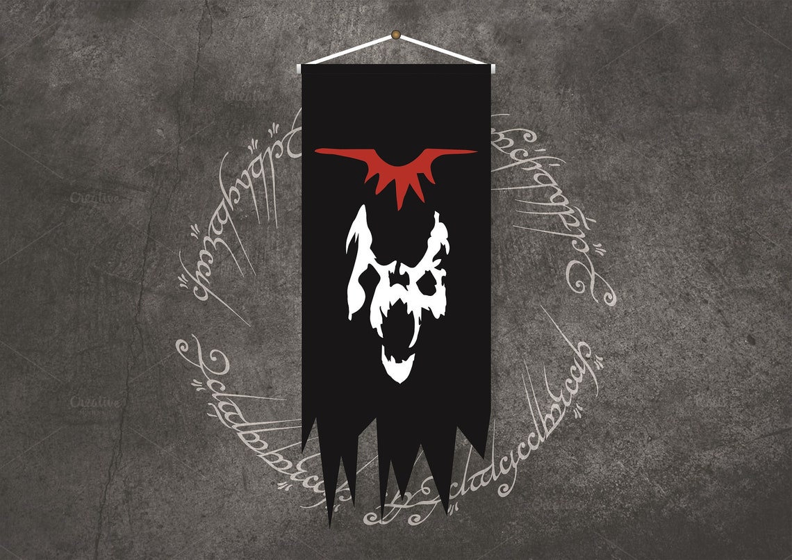 LOTR Lord Of The Rings ORCS Banner Flag Swallow / Hiqh Quality | Etsy