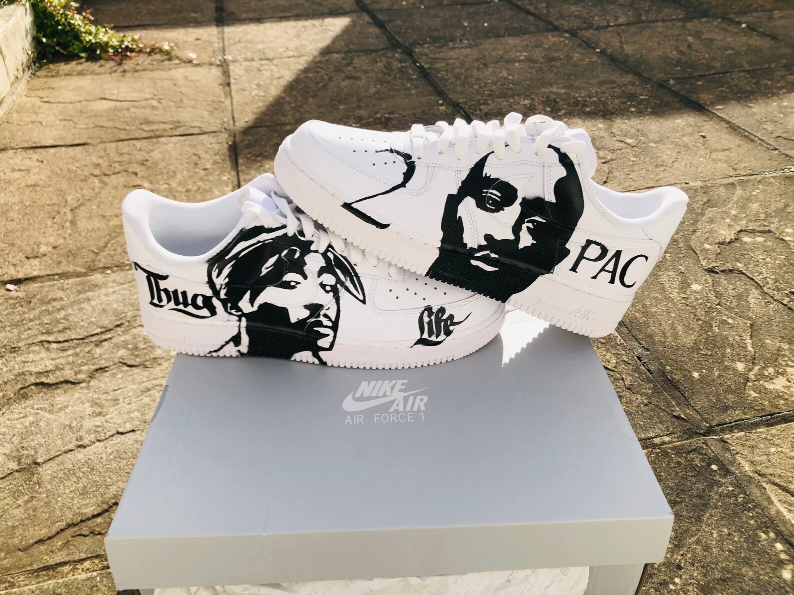 Hand Painted 2pac Shakur Rapper Trapstar Thug Life Custom - Etsy