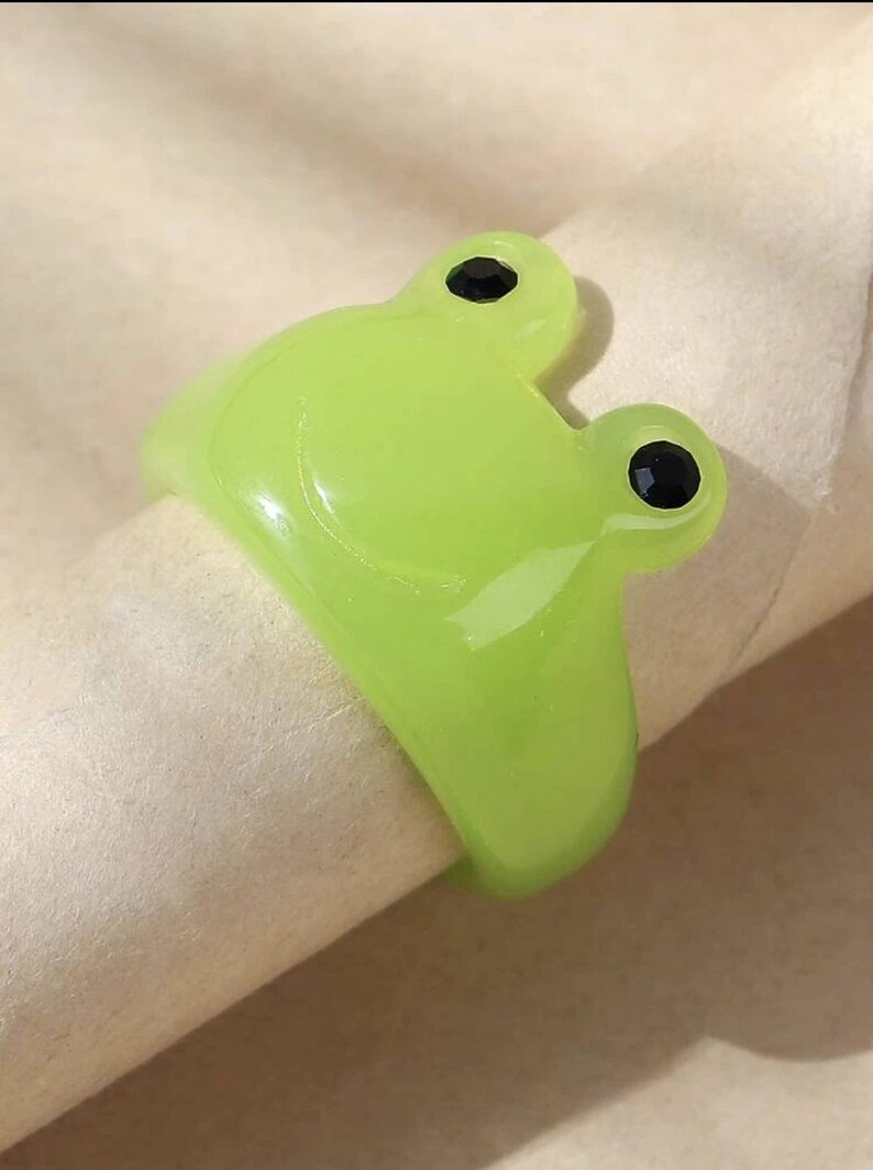 Fun Cute Frog Ring - Etsy