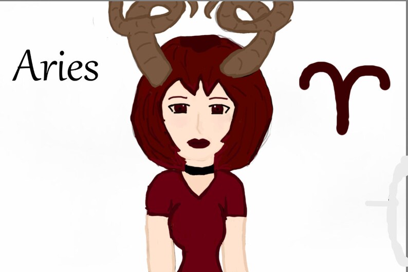 Aries Anime Girl SVG Bundle Anime-Inspired Aries Astrology - Etsy México