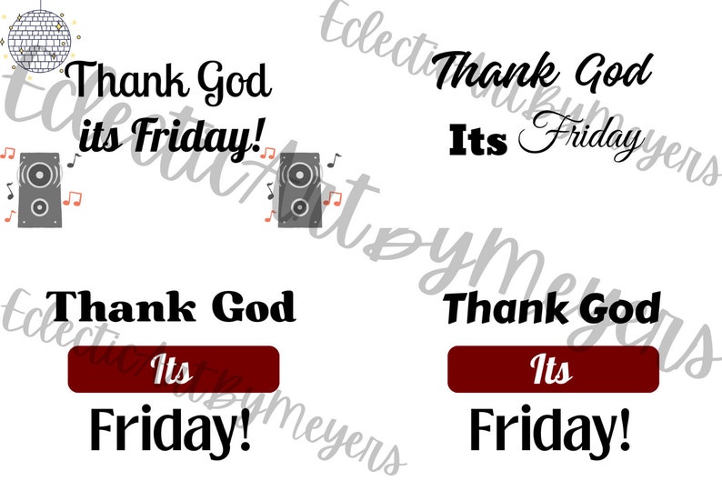 Thank God Its Friday! SVG Bundle ,happy Friday SVG, Digital Download ...