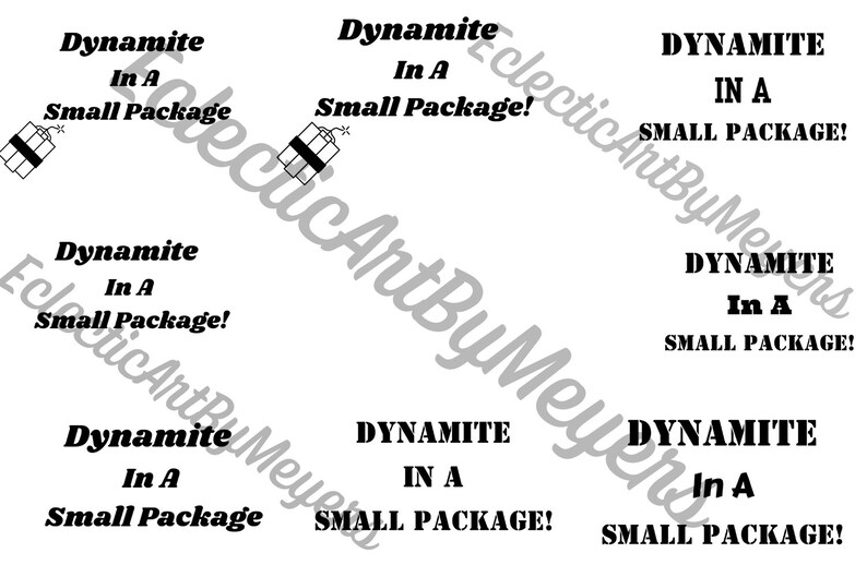 Dynamite in A Small Package SVG Bundle,small but Mighty Bundle,digital ...