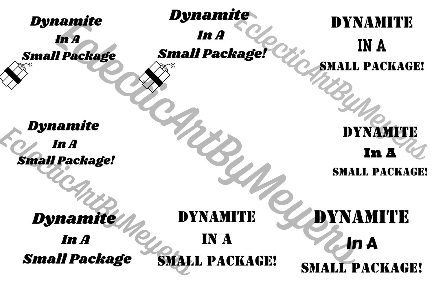Dynamite in A Small Package SVG Bundle,small but Mighty Bundle,digital Design, Dynamite Bundle ...