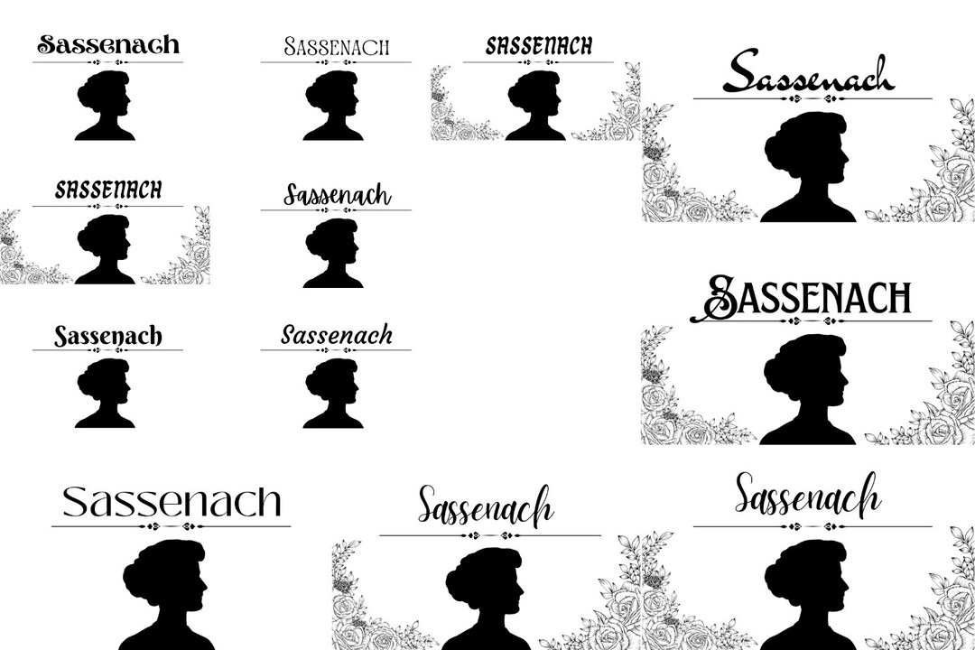 Sassenach Outlander SVG Bundle , Typography SVG Bundle, Outlander ...