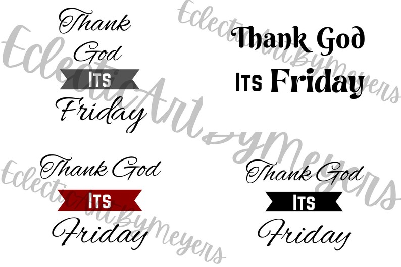 Thank God Its Friday! SVG Bundle ,happy Friday SVG, Digital Download ...