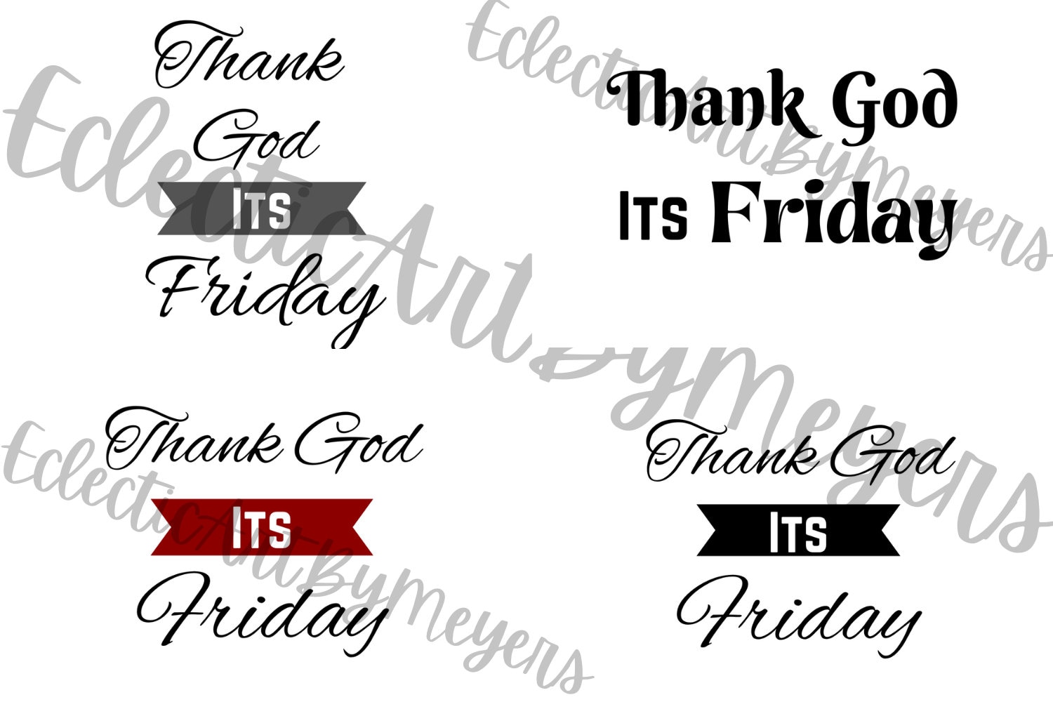 Thank God Its Friday! SVG Bundle ,happy Friday SVG, Digital Download ...