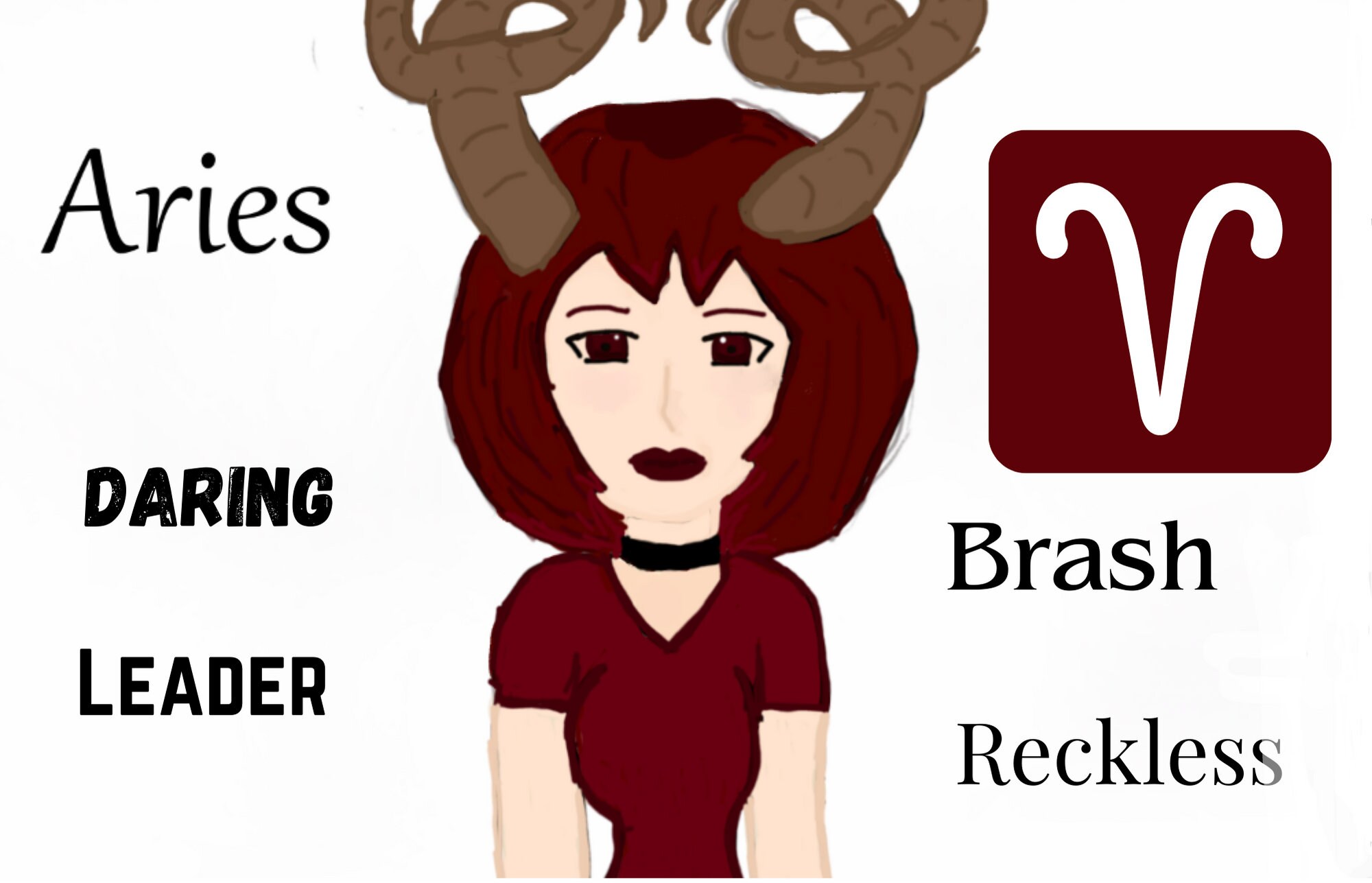 Aries Anime Girl SVG Bundle ,anime-inspired Aries ,astrology Zodiac ...