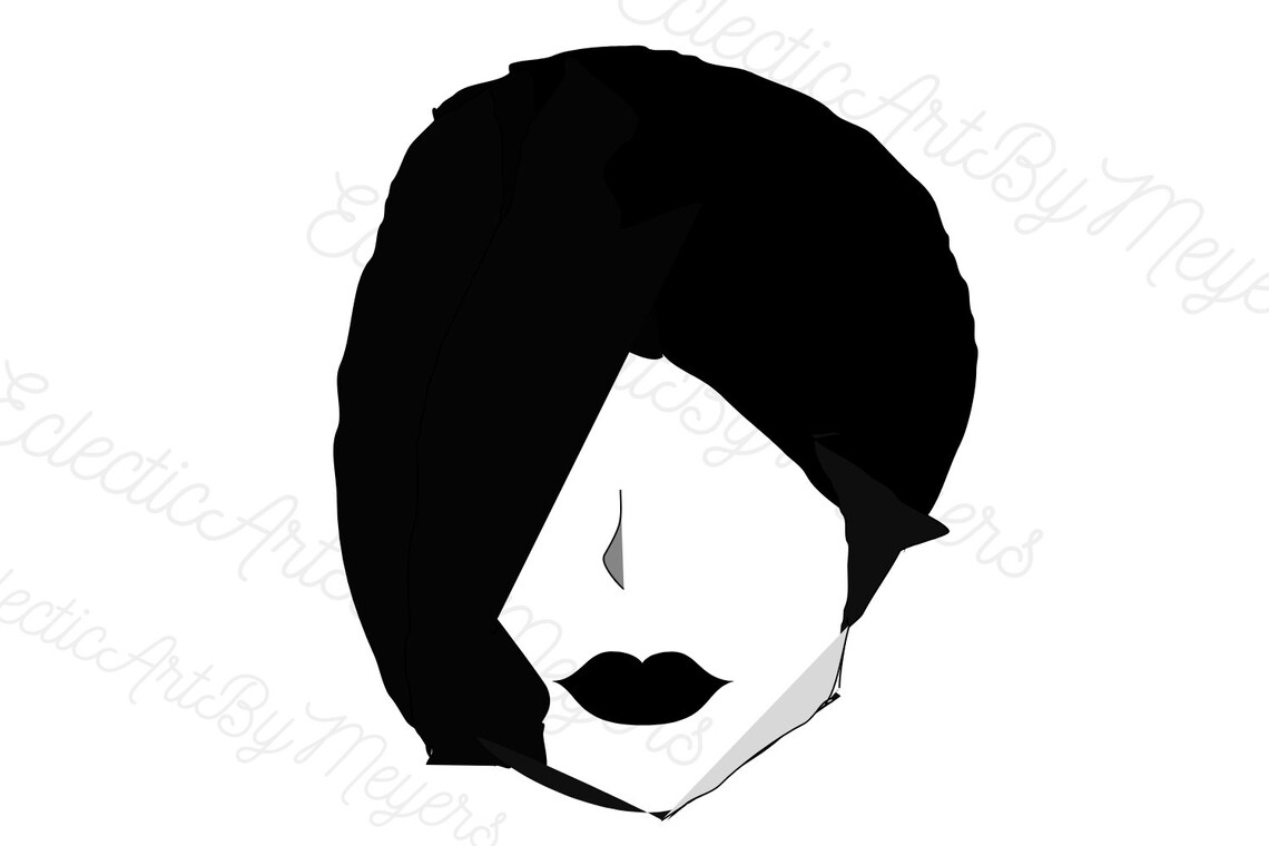 Lady Face SVG ,beauty Woman, Face Svg, Instant Download , Line Art ...