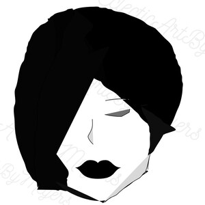Lady Face SVG ,beauty Woman, Face Svg, Instant Download , Line Art ...