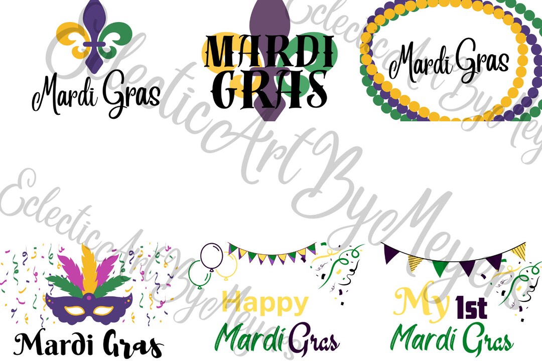 Mardi Gras SVG Bundle , New Orleans SVG, Mardi Gra Bead SVG, Playful ...