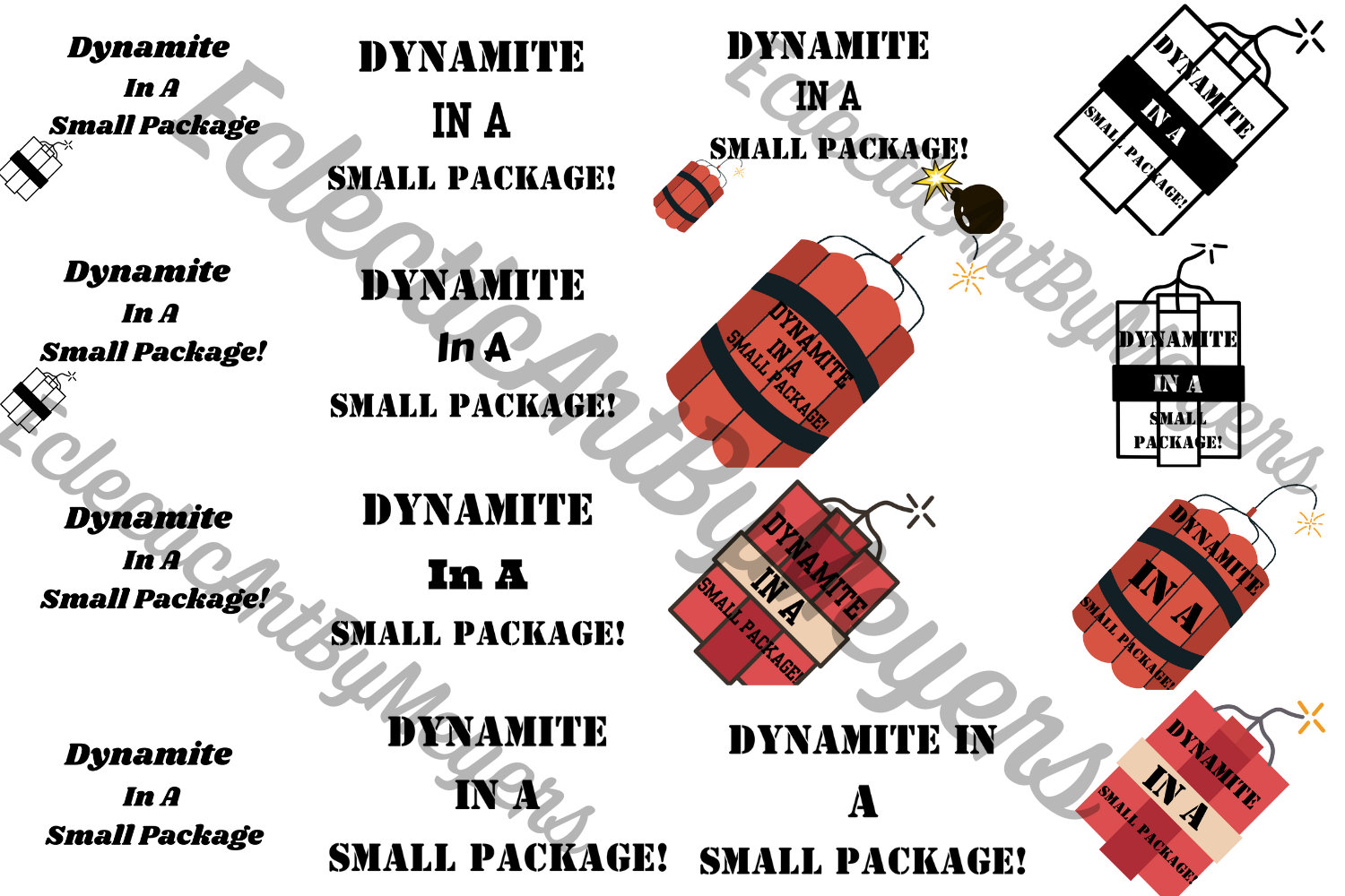 Dynamite in A Small Package SVG Bundle,small but Mighty Bundle,digital ...