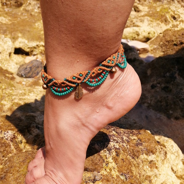 Macrame Anklet - Etsy