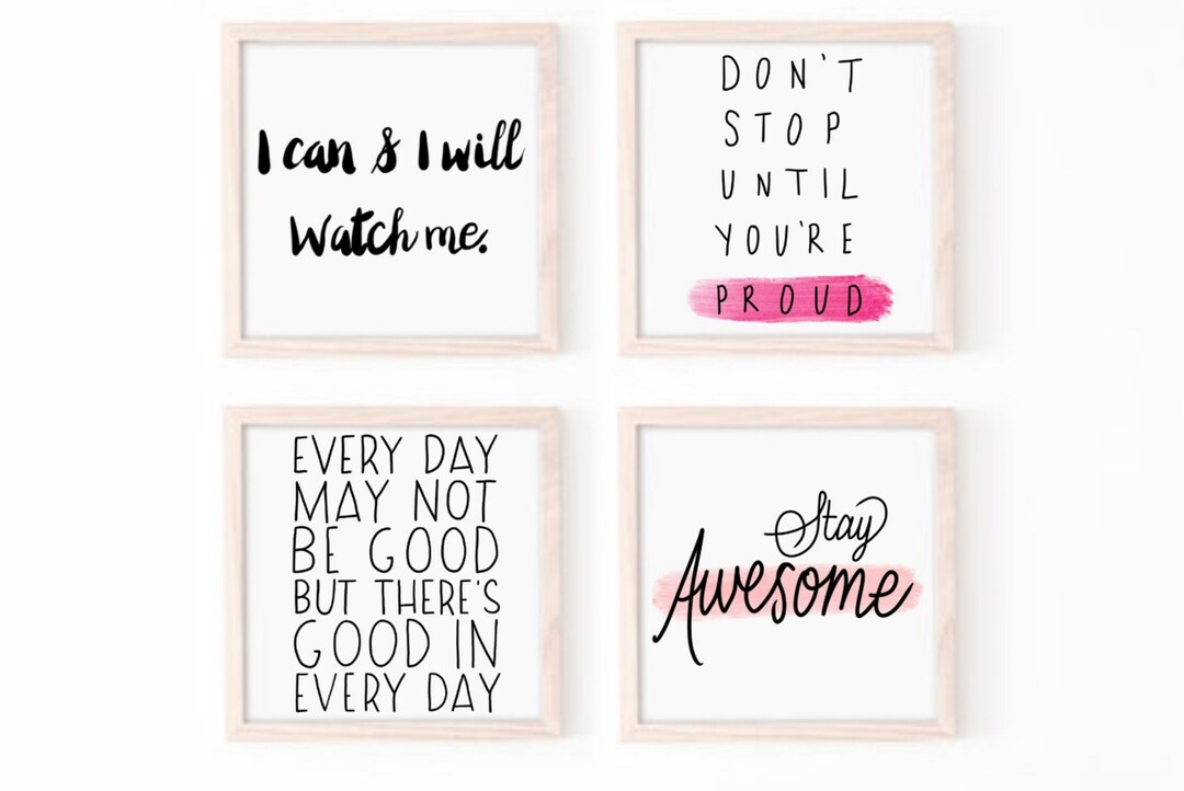 Motivational Quote, Wall Print, Home Decor, Inspirational Quotes, Proud ...