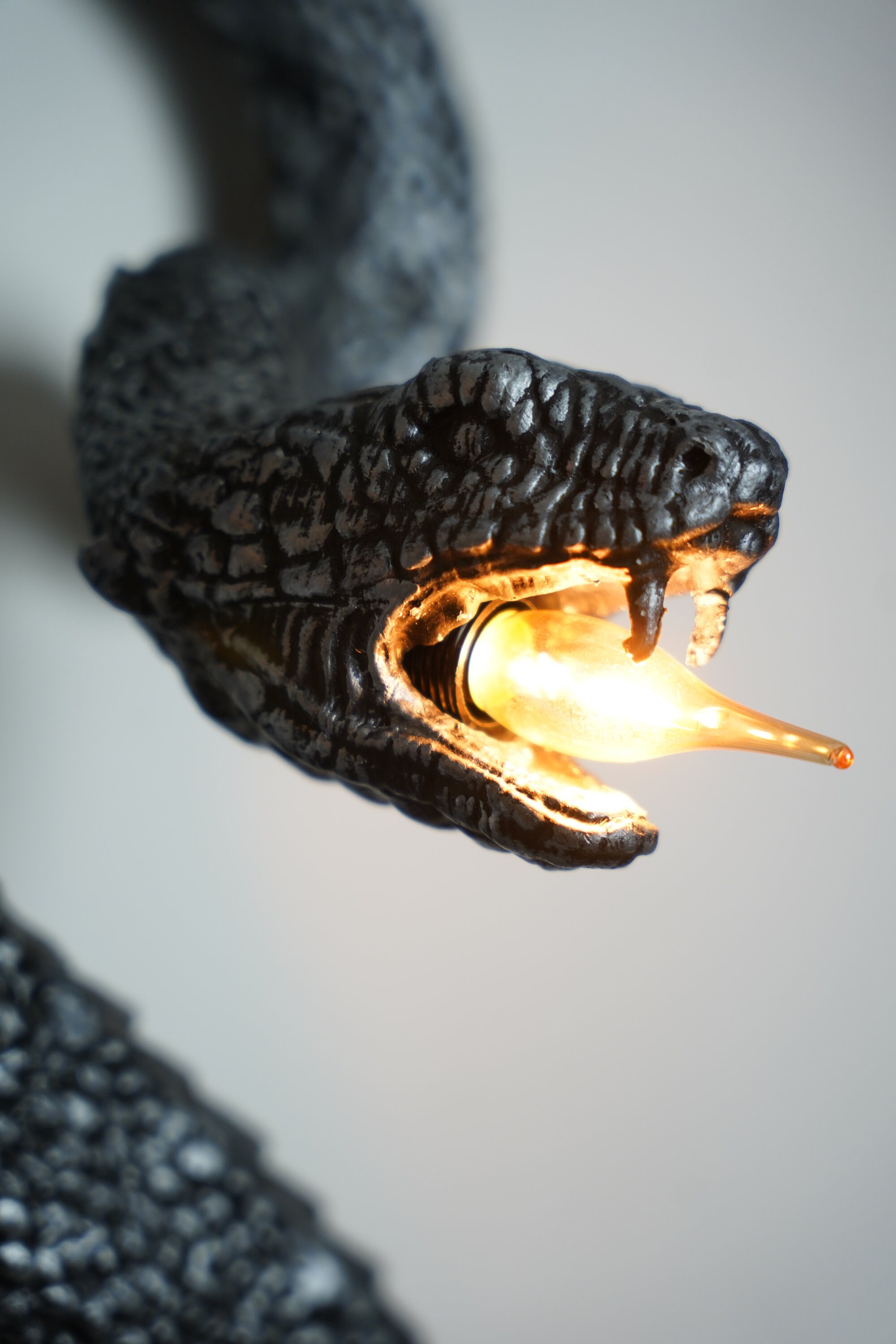 Art Light, Unique Mirror Pair of Serpent Wall Sconce Decoration ...