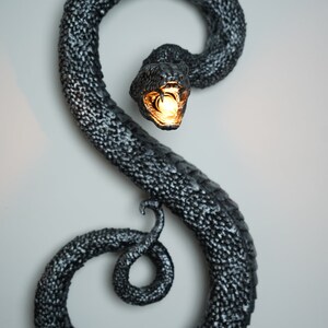 Art Light, Unique Mirror Pair of Serpent Wall Sconce Decoration ...