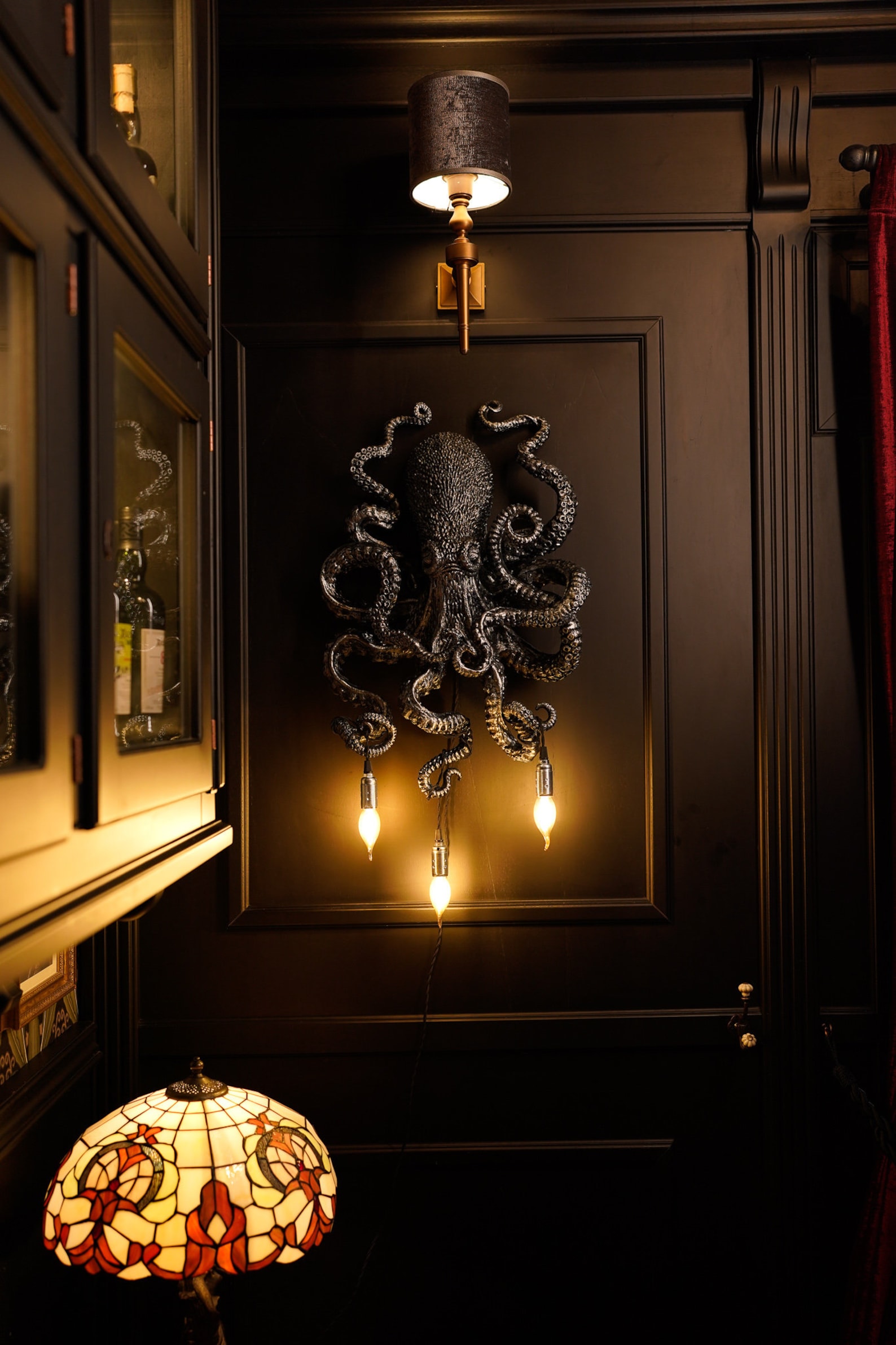 Octopus Tentacle Wall Sconce Chandelier Cthulhu Mythos, Steampunk ...
