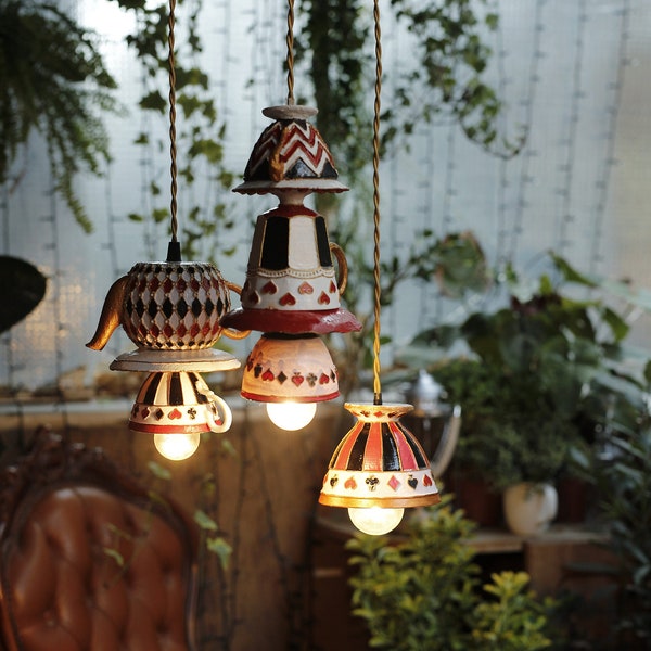 Teacup Pendant Light - Etsy