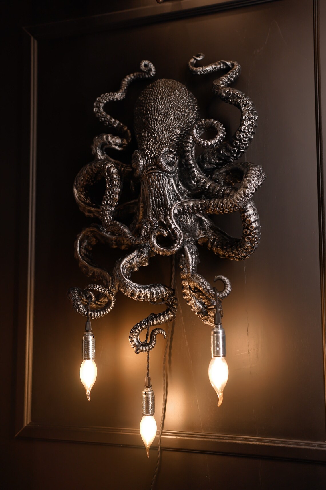 Octopus Tentacle Wall Sconce Chandelier Cthulhu Mythos, Steampunk ...
