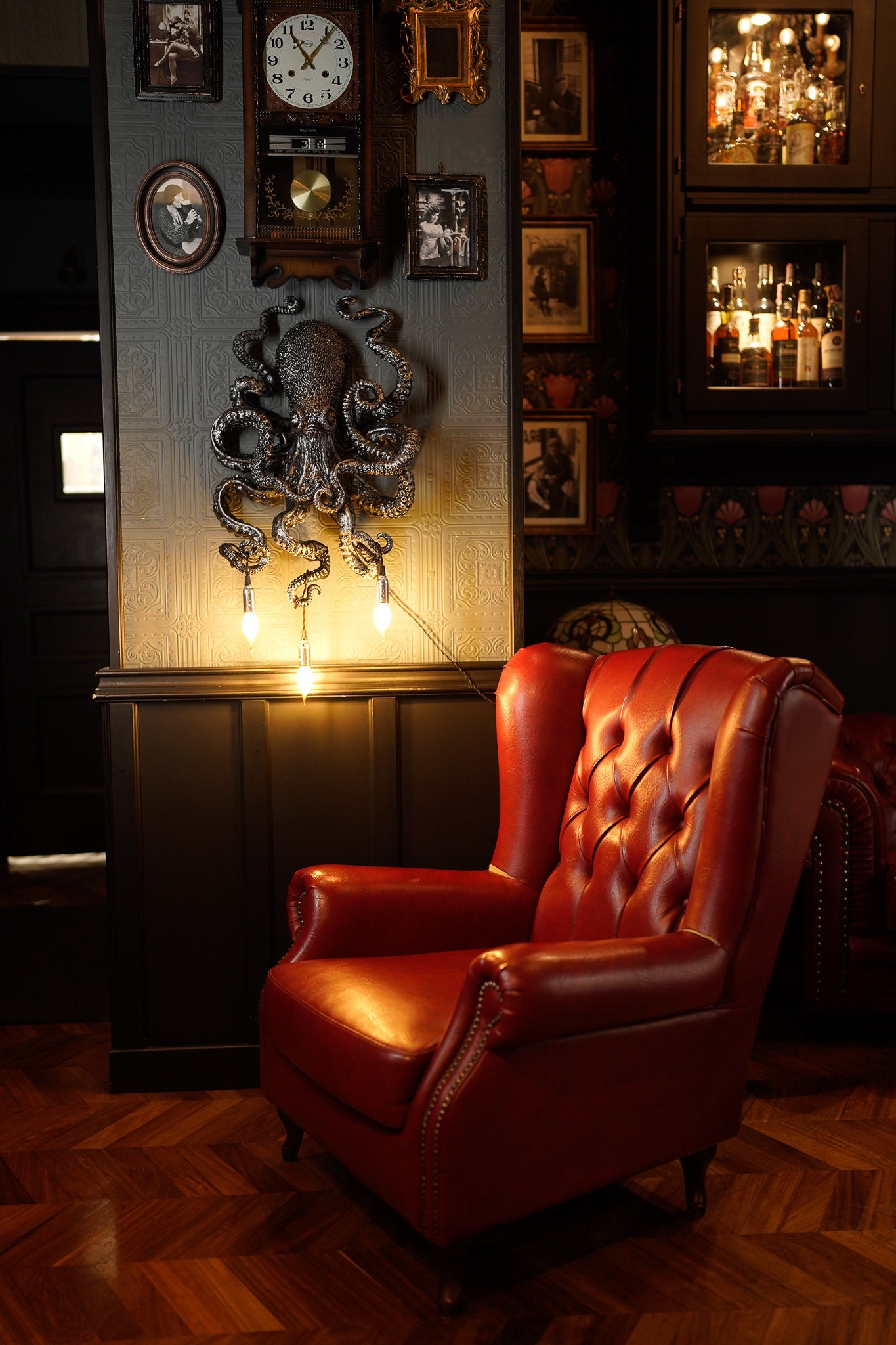 Kraken Wall Sconce Lovecraft Art Chandelier .octopus, Tentacle, Cthulhu ...