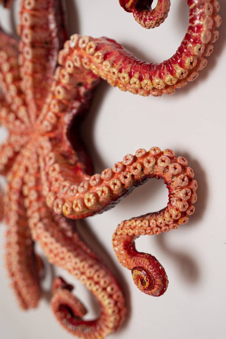 Steampunk Octopus Chandelier, Antique Red Tentacle Lamp - Etsy