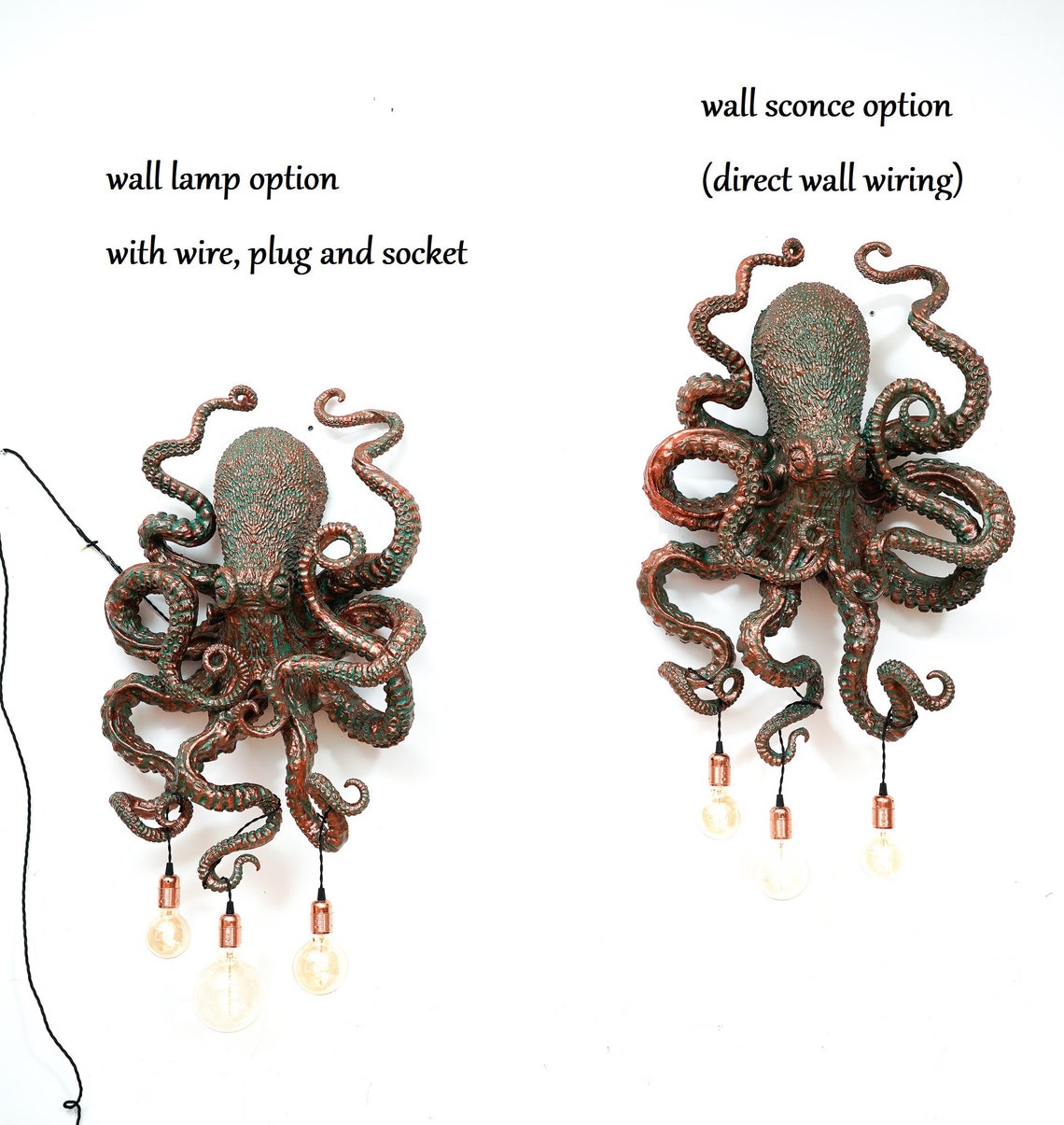 Octopus Tentacle Wall Sconce Chandelier Cthulhu Mythos, Steampunk ...