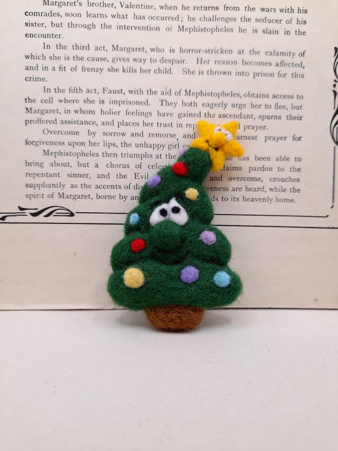 Christmas Tree Brooch/needle Felted/decorations/festive Ornament/ - Etsy