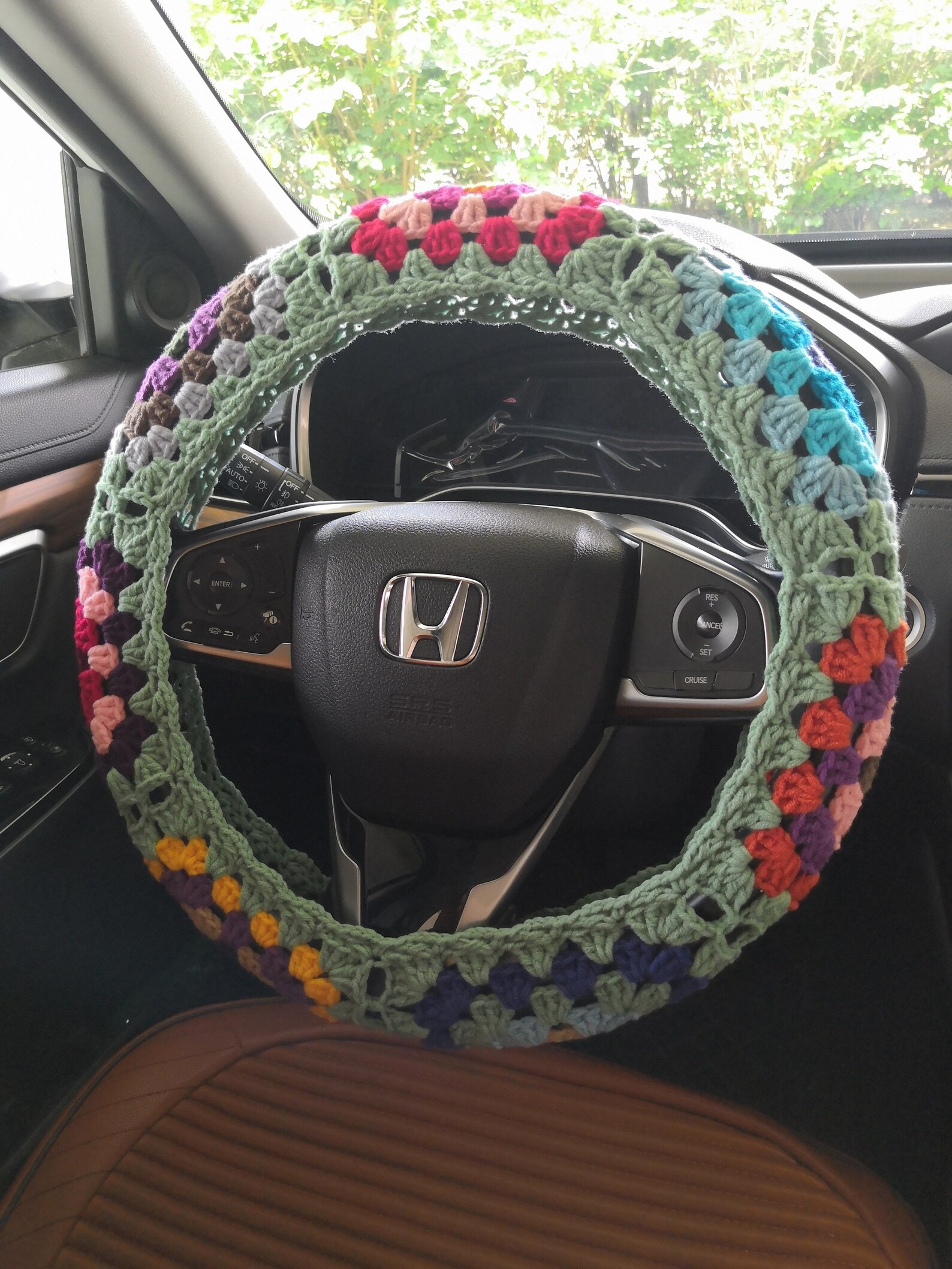 Granny Square Steering Wheel Coversteering Wheel - Etsy