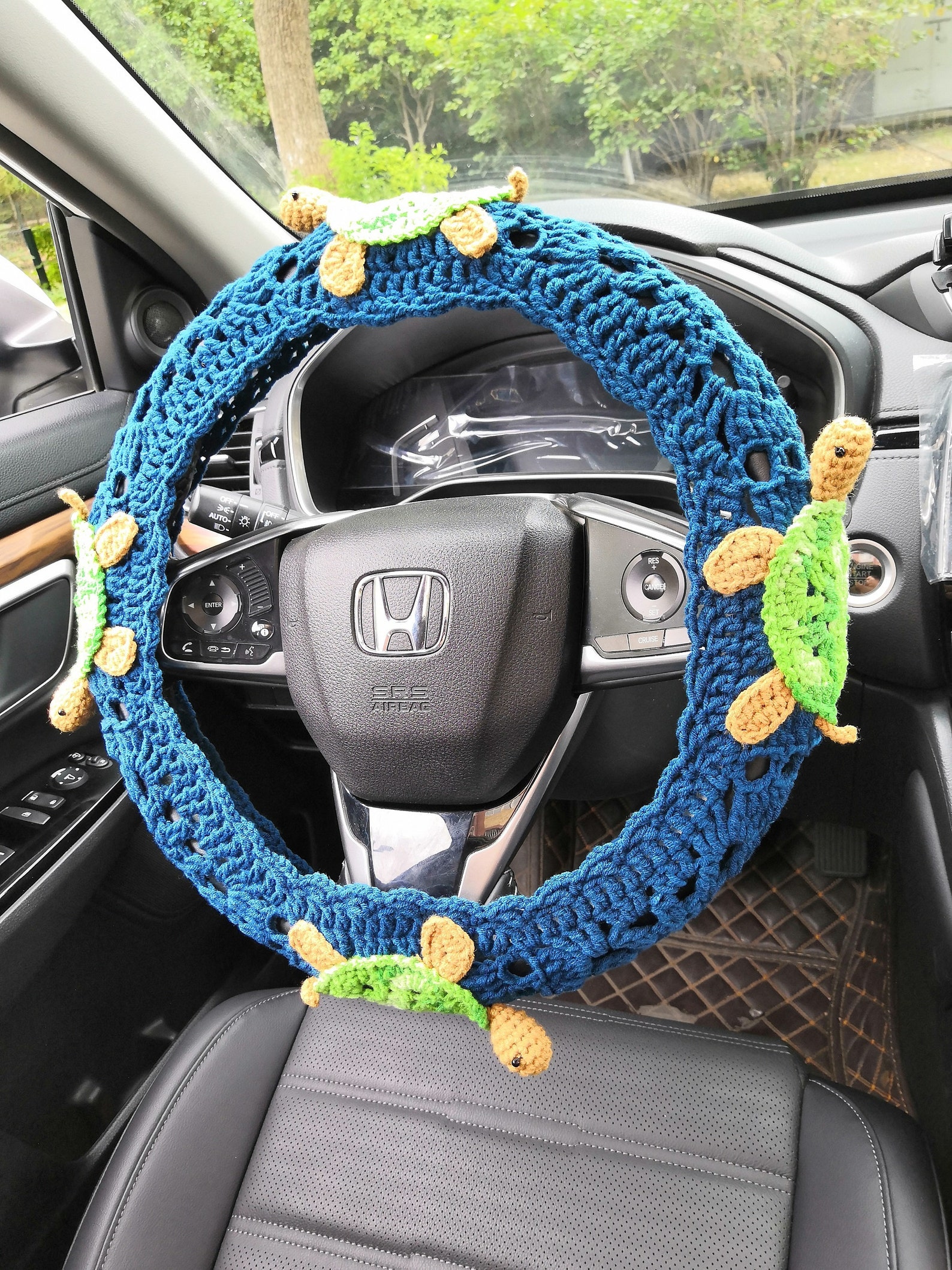 Crochet 3D Sea Turtle Steering Wheel Cover for Womencar - Etsy