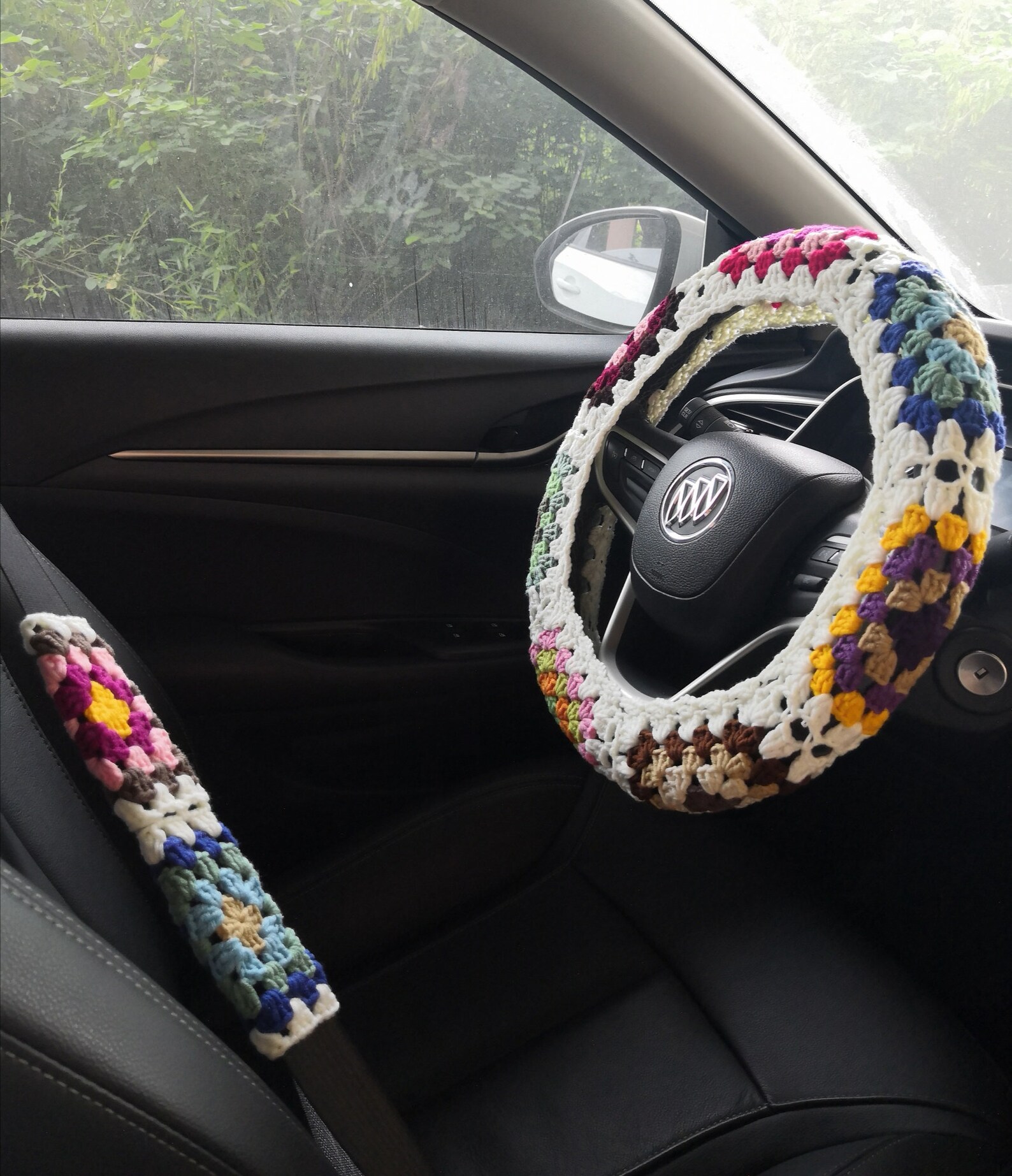 Granny Square Steering Wheel Coversteering Wheel - Etsy