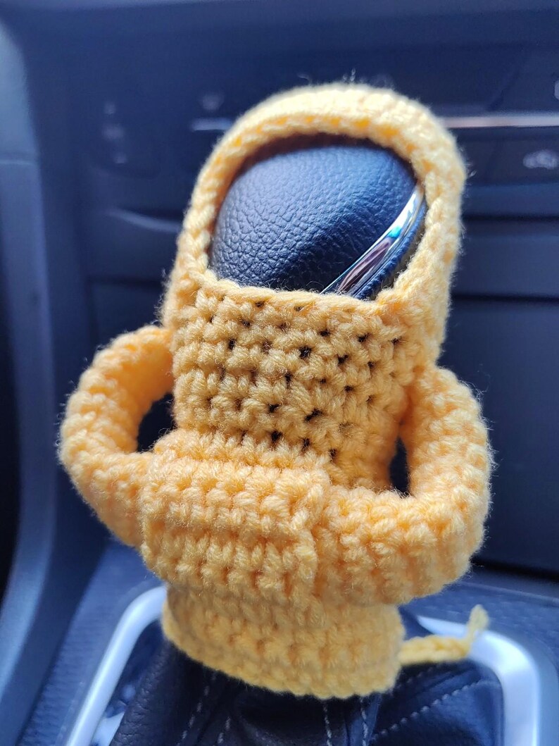 Crochet Gear Shift Hoodie: Car Shifter Cozy, Customizable Color - Etsy