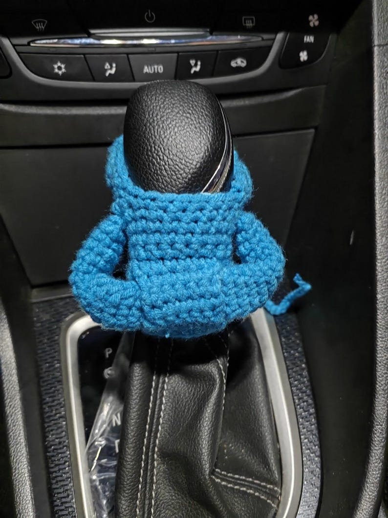 Crochet Gear Shift Hoodie,universal Car Shift Knob Cover,mini Hoodie ...