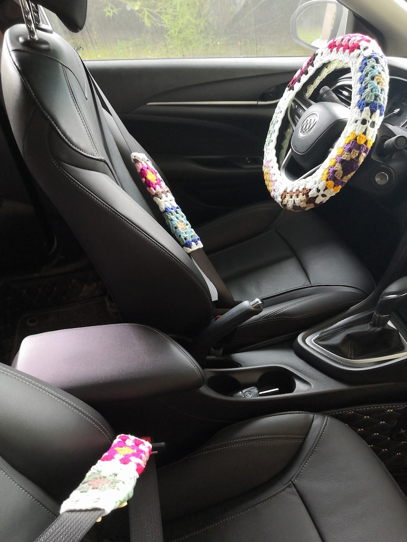 Granny Square Steering Wheel Coversteering Wheel - Etsy
