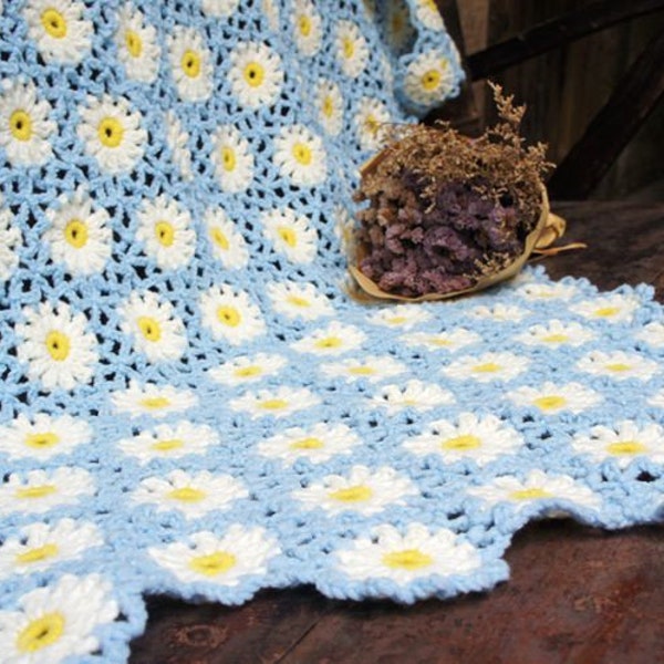 Daisy Afghan - Etsy