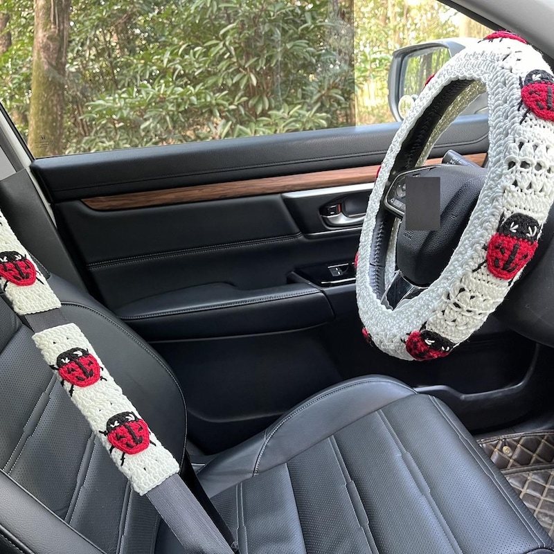 Car Crochet Steering Red - Etsy